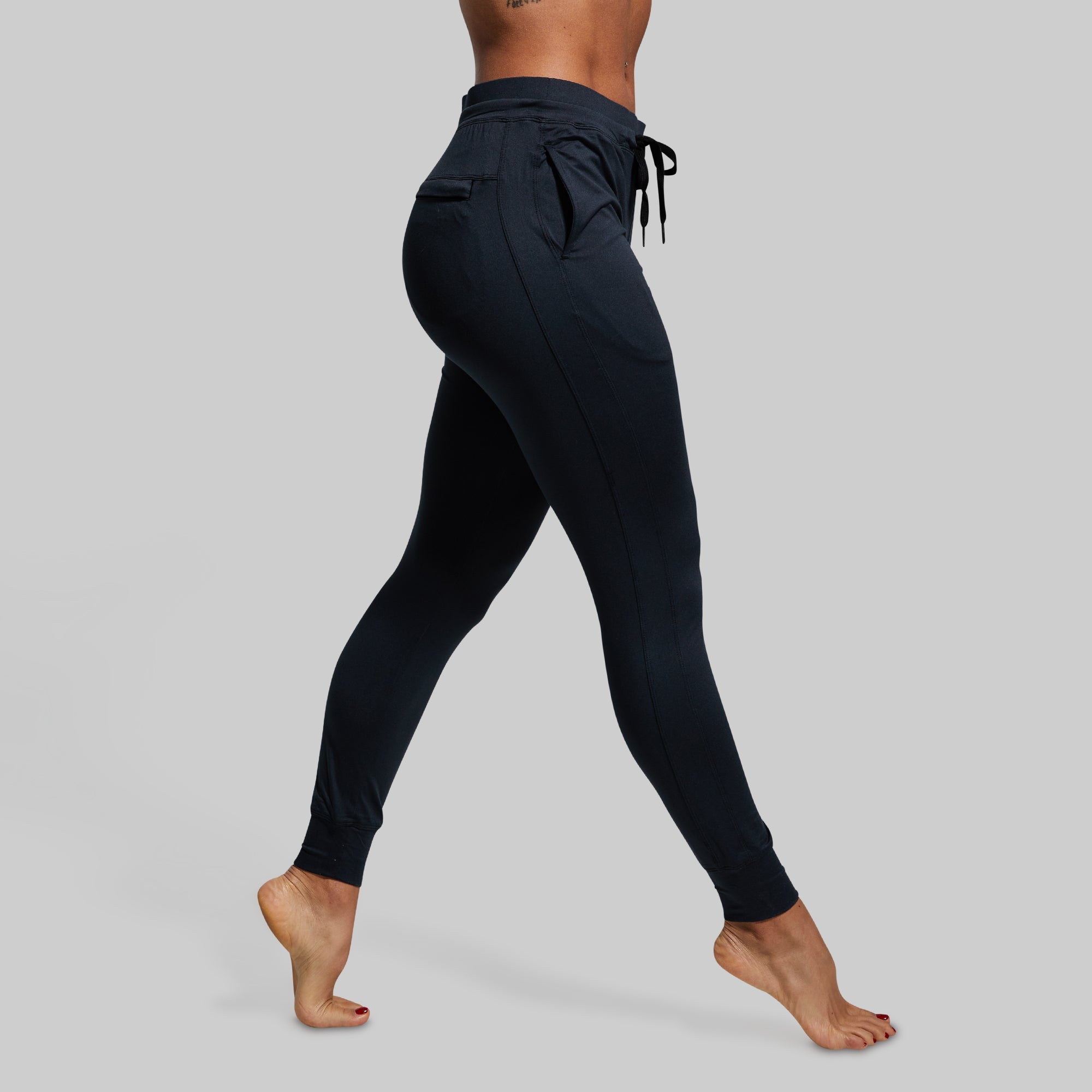 Women's Black Sweatpants | Joggers with Zip Pockets – Born Primitive EU