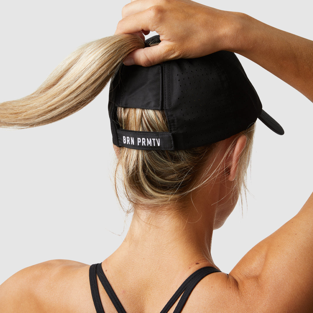 Black Female Hat | Pony Tail Baseball Cap | Female Hat for Hair – Born ...